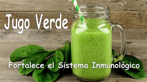 Jugo Verde receta de Frank Suárez el cual fortalece el Sistema