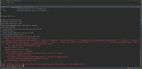 Pip Install Openpnm In New Environment Throws No Module Named Numpy