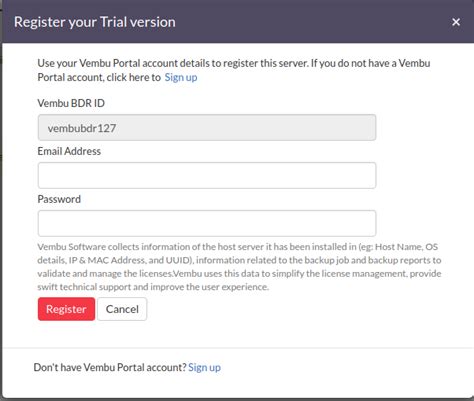 getting started with vembu bdr360 server