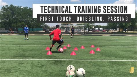 Technical Soccer Drills Dribbling Passing Shooting Youtube