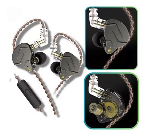 Audífonos in ear KZ ZSN Pro con mic Color Gris Envío gratis