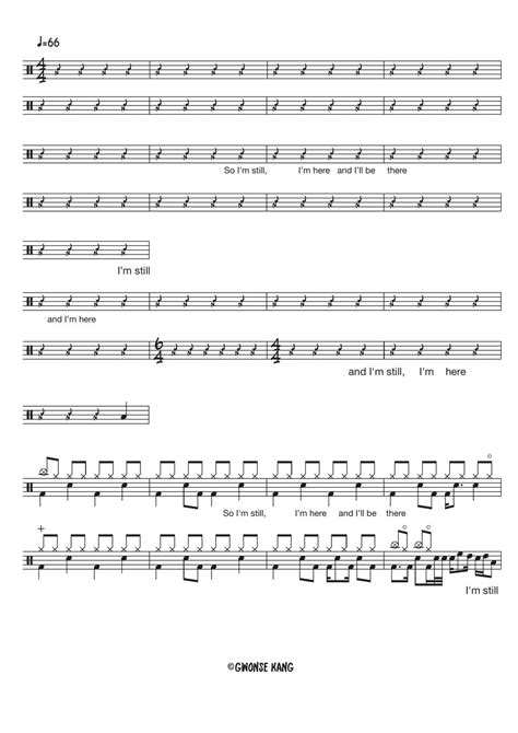 Yerin Baek Here I Am Again Sheet By Gwon S DrumLesson