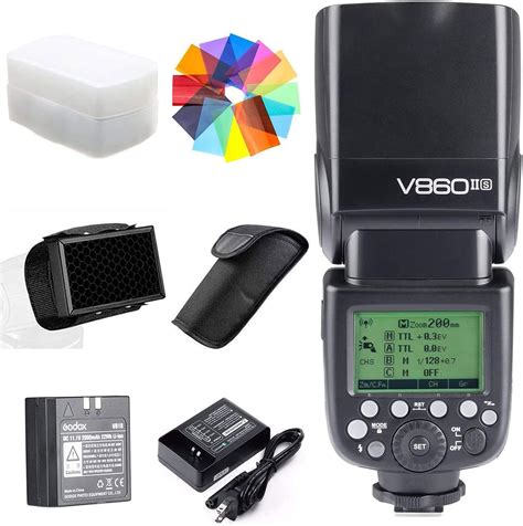 Godox V860II S TTL Autoflash Speedlite Sincronización de alta velocidad