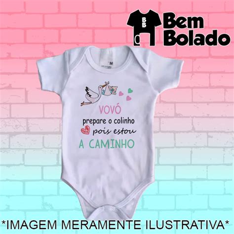 Body Para An Ncio De Gravidez Cegonha Vov Prepara O Colinho