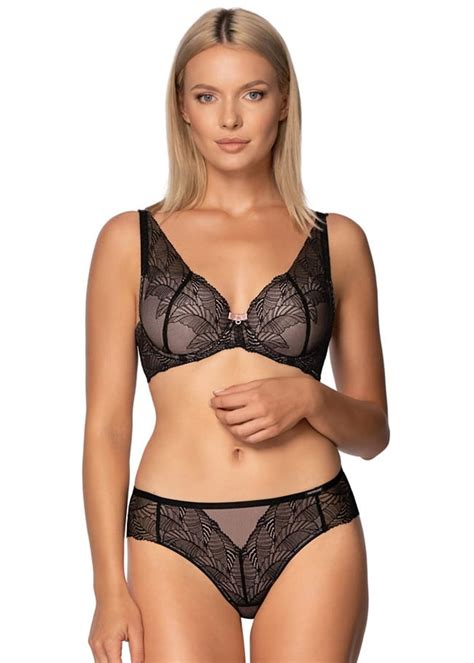 Nipplex Biustonosz Lidia Push Up Czarny NeverShy