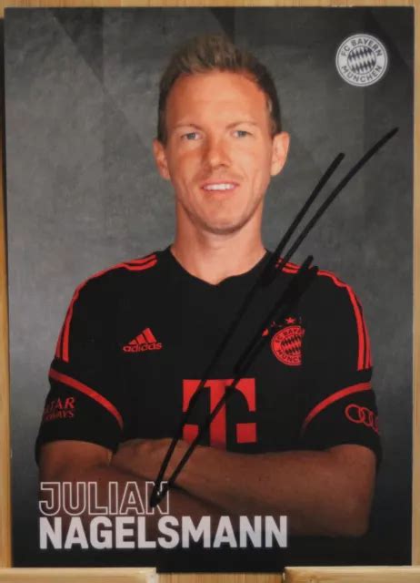 JULIAN NAGELSMANN ORIG Autogramm signiert FC Bayern München Saison 2022