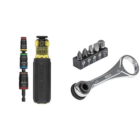 Klein Tools 32900 Impact Driver 7 In 1 Impact Flip Socket Set With