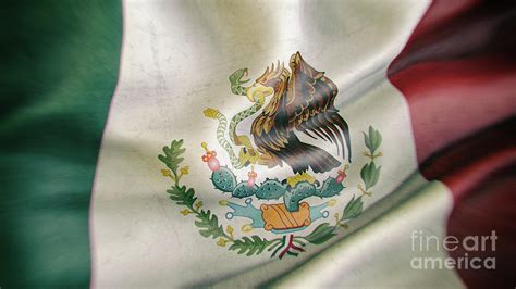 Mexico Flag Waving Digital Art By Giordano Aita