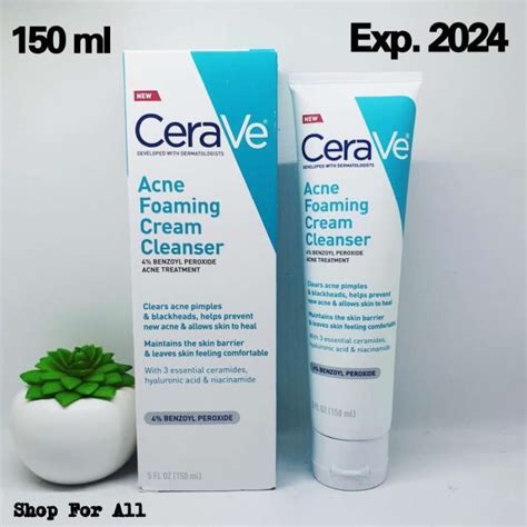 Jual Cerave Acne Foaming Cream Cleanser 150ml 150 Ml 5 Fl Oz Di Seller Shop For All Grogol