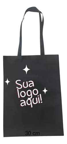 Kit 100 Unid Sacola Ecobag Em Tnt Med 30x40cm Personalizada