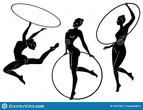 Colecci N Gimnasia R Tmica Icono Vectorial Coloreado Silueta De Una