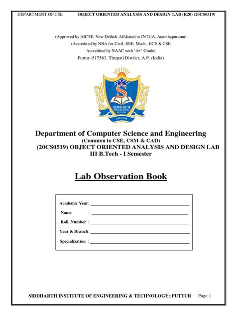 ooad lab manual pdf class computer programming unified modeling language