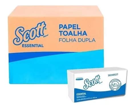 Papel Toalha Scott Essential Interf Folha Dupla 12 Pacotes Frete grátis