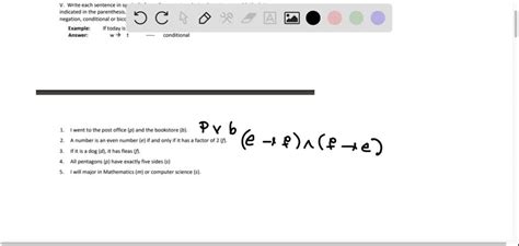 solved write each sentence in symbolic form represent each simple statement with the letter