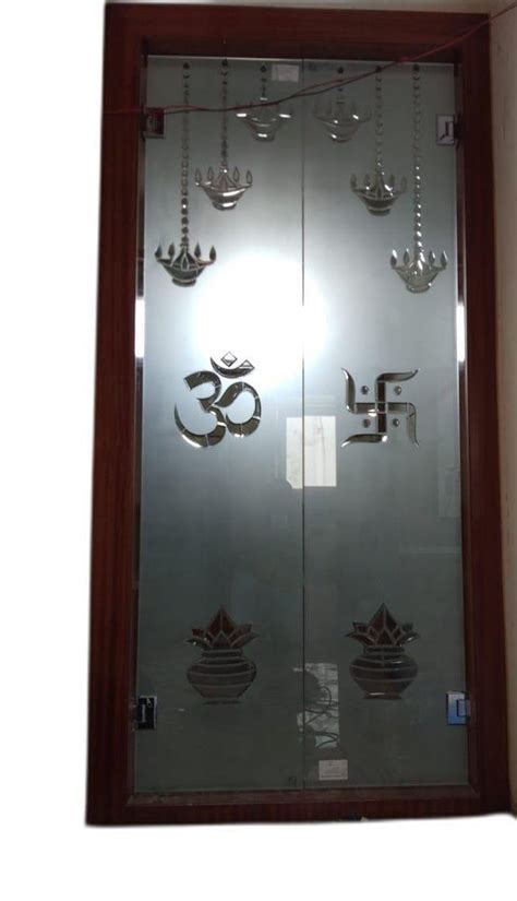 Hinged 10mm Glass Pooja Room Door For Home At Rs 600 Sq Ft In