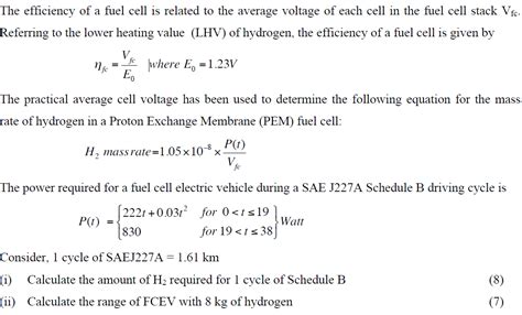 The Efficiency Of A Fuel Cell Is Related To The Chegg