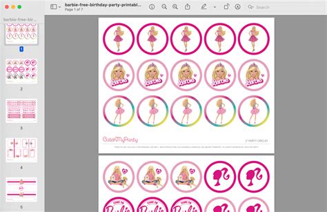 FREE BARBIE Let S Go Party Printables Catch My Party