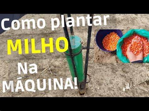 Como Plantar Milho Ag Na M Quina Manual Youtube