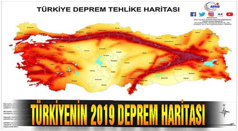 2019 Türkiye nin Deprem Haritası ve Deprem Bölgeleri yayınlandı