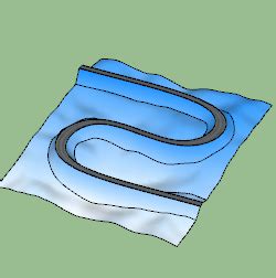 Different Ways To Create Curved Road On Terrain SketchUp TutorialsUp