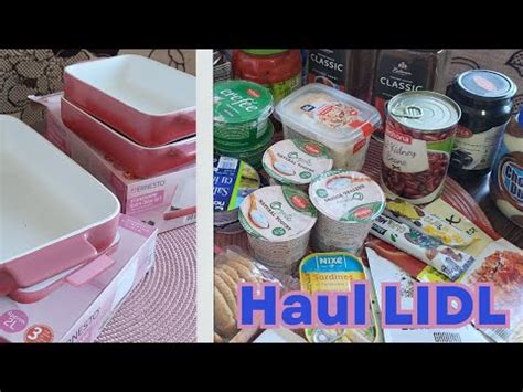 Haul LIDL cumpărături alimentare și vase pentru gătit superbe YouTube