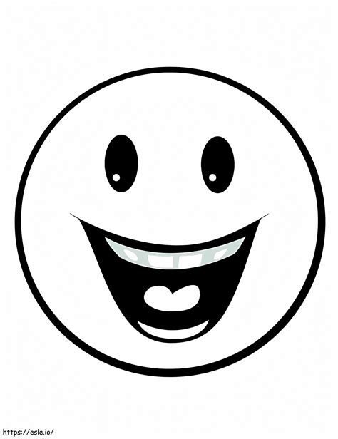 Smiley Face Coloring Page