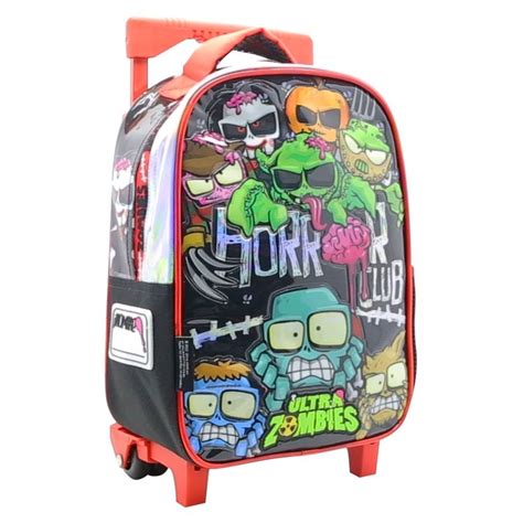 Mochila Cresko Zombie Con Carro 12 OM308 ESTELA MONTENEGRO LIBRERÍAS