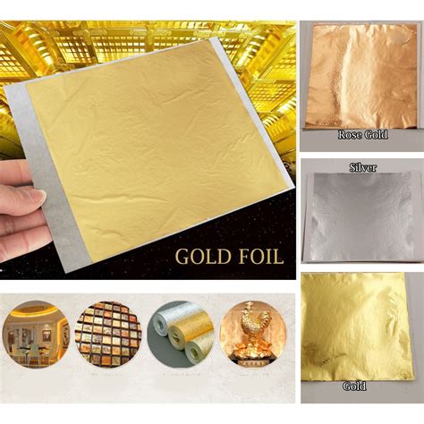 Jual Foil Paper Harga Per Pack Isi 10 Lembar Kertas Foil Emas Gold
