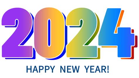 Colorful New Year Greetings New Year Handwriting Lettering Png