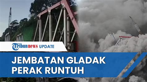 Penampakan Jembatan Gladak Perak Yang Runtuh Diterjang Erupsi Semeru