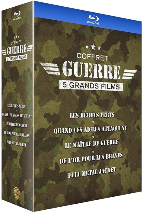 Coffret guerre 5 grands films Les bérêts verts Quand les aigles