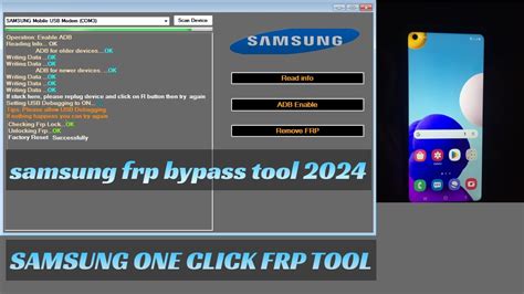 SAMSUNG FRP ENABLE ADB TOOL 2024 Samsung QUALCOM FRP REMOVER ADB