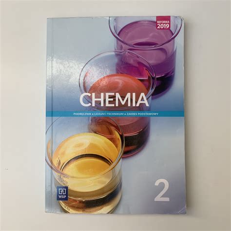 Chemia 2 Podręcznik zakres podstawowy WSiP 2019 Siedlce Kup teraz
