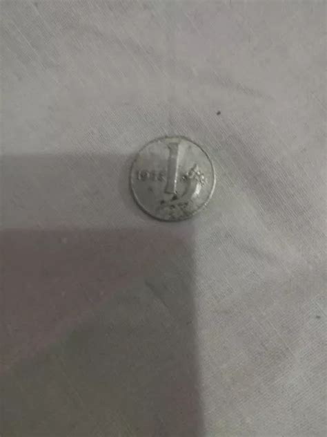 MONETA 1 LIRA 1954 Repubblica Italiana Rara Cornucopia Bilancia