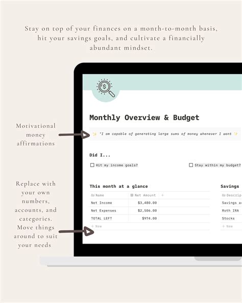 Notion Template Finance Tracker