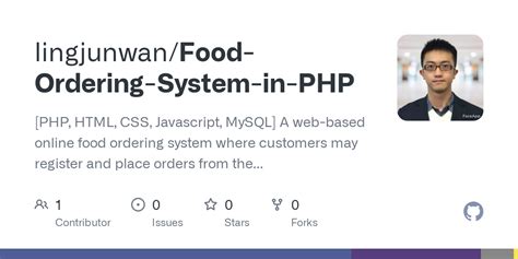 GitHub Lingjunwan Food Ordering System In PHP PHP HTML CSS
