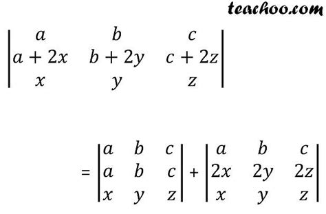 properties of determinants all properties with examples teachoo