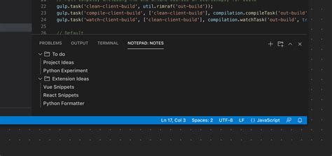 Panel Visual Studio Code Extension Api