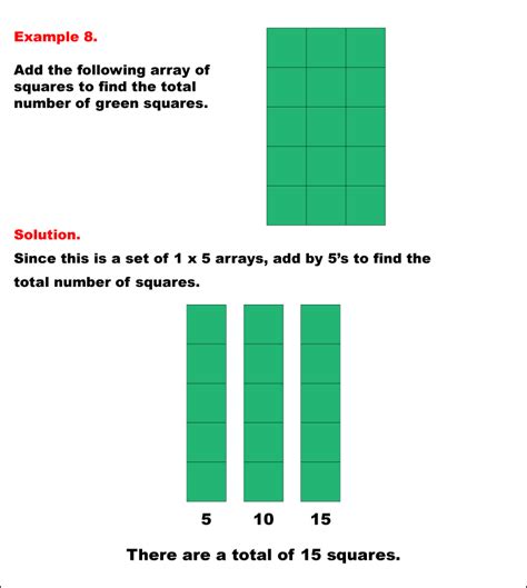 math example arithmetic adding arrays example 8 media4math