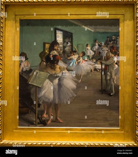 Edgar Degas Painting The Dance Class 1874 Impressionist Galleries