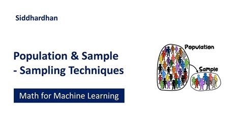 population and sample sampling techniques statistics for machine learning