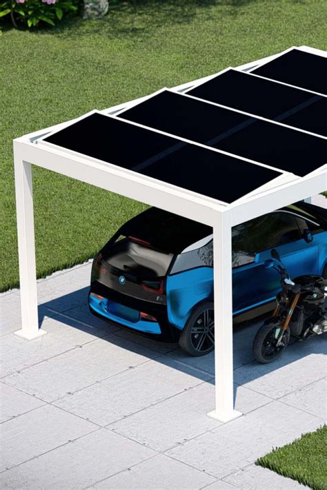 Carport solaire photovoltaïque conçu en France Dessins carport Ports