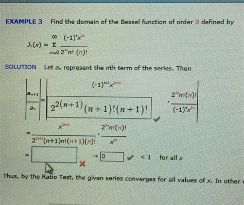solved find the domain of the bessel function of order 0