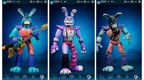 FNAF AR Security Breach Ruin Glamrock Bonnie Comparison Workshop