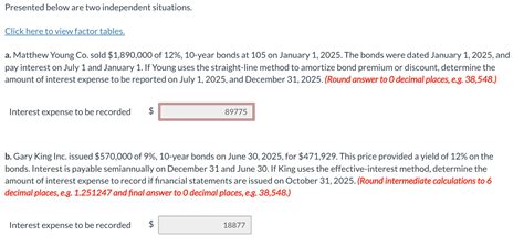 Solved Presented Below Are Two Independent Situations A Chegg
