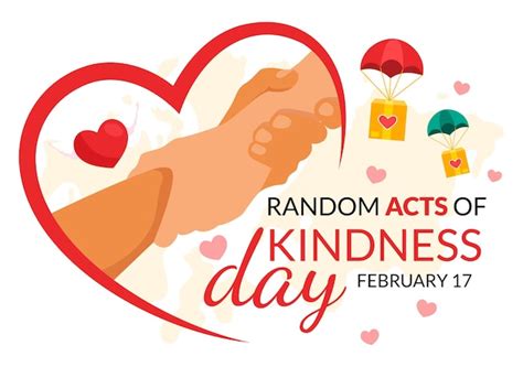 Premium Vector Random Acts Of Kindness Vector Illustration On