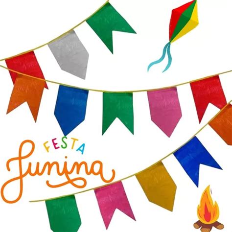 Kit Metros Bandeirinhas Festa Junina Pl Stico Atacado Mercadolivre