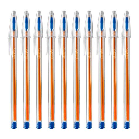 Caneta Esferográfica BIC Cristal Precisão Azul Ponta Fina de 0 8mm
