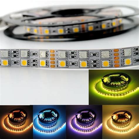5M Double Row 5050 SMD 600 RGBW RGBWW RGB White Flex 12V 24V LED Strip