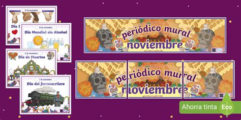 Periódico mural de noviembre Lehrer gemacht Twinkl